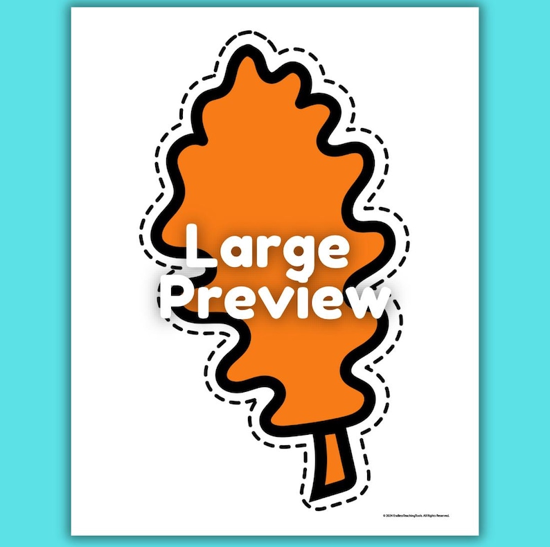 Fall Leaf Cutouts: Printable Templates for Crafts & Decor (PDF Download ...