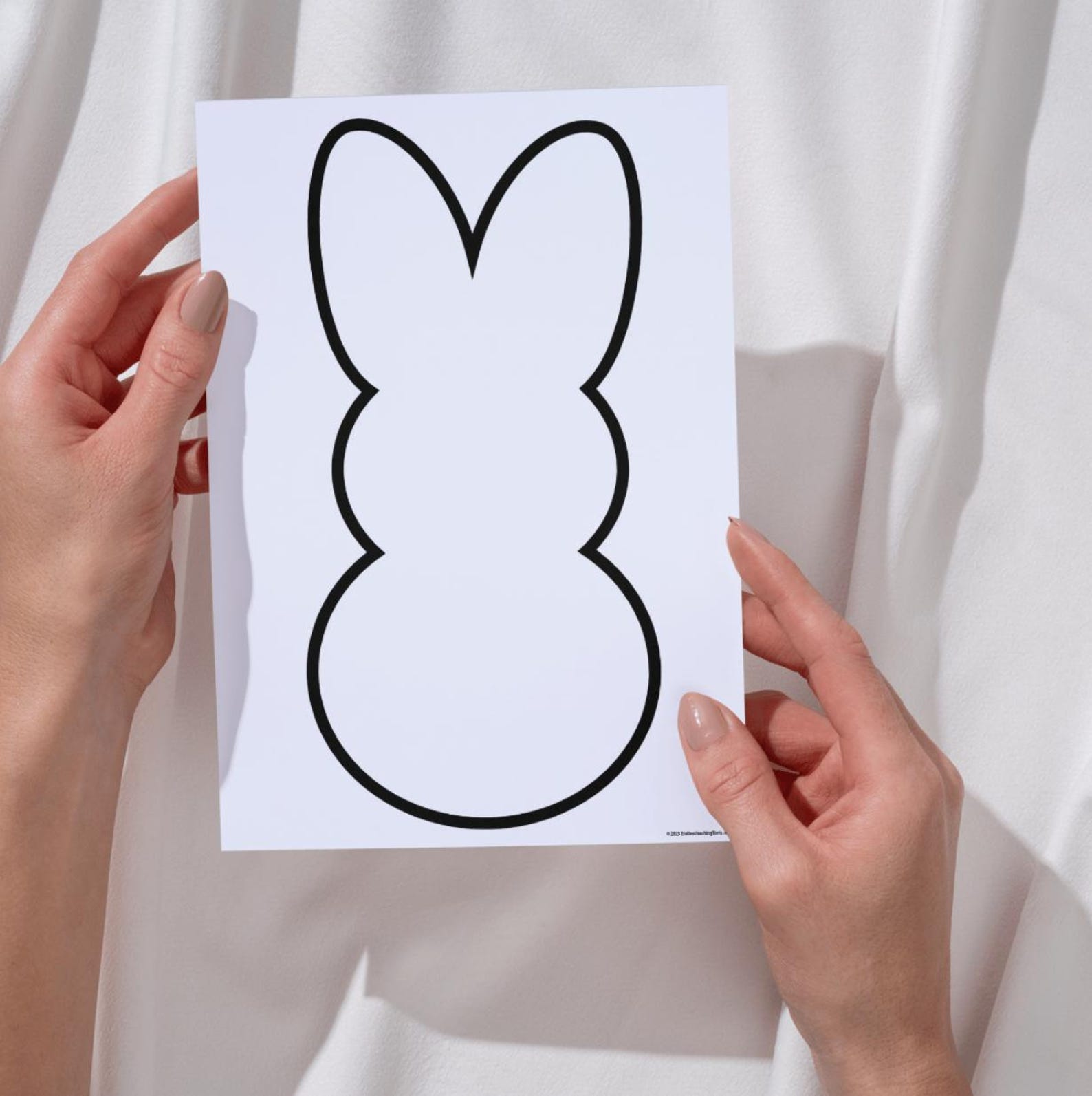 Printable Peeps Bunny Templates: Easter Craft Activity (digital ...