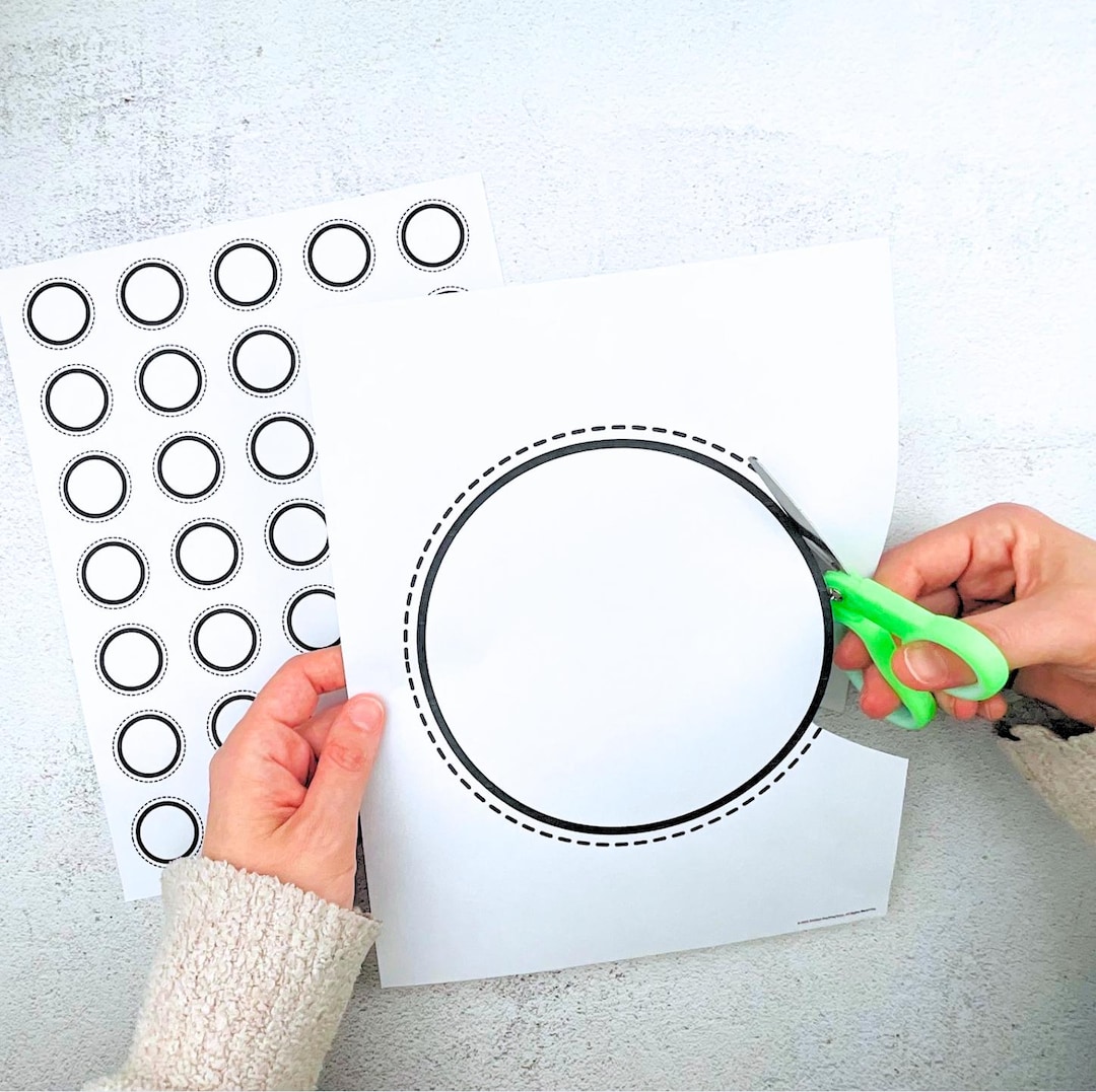Circle Cut Outs | Printable Shapes for Crafts & Math (PDF Download) - Etsy