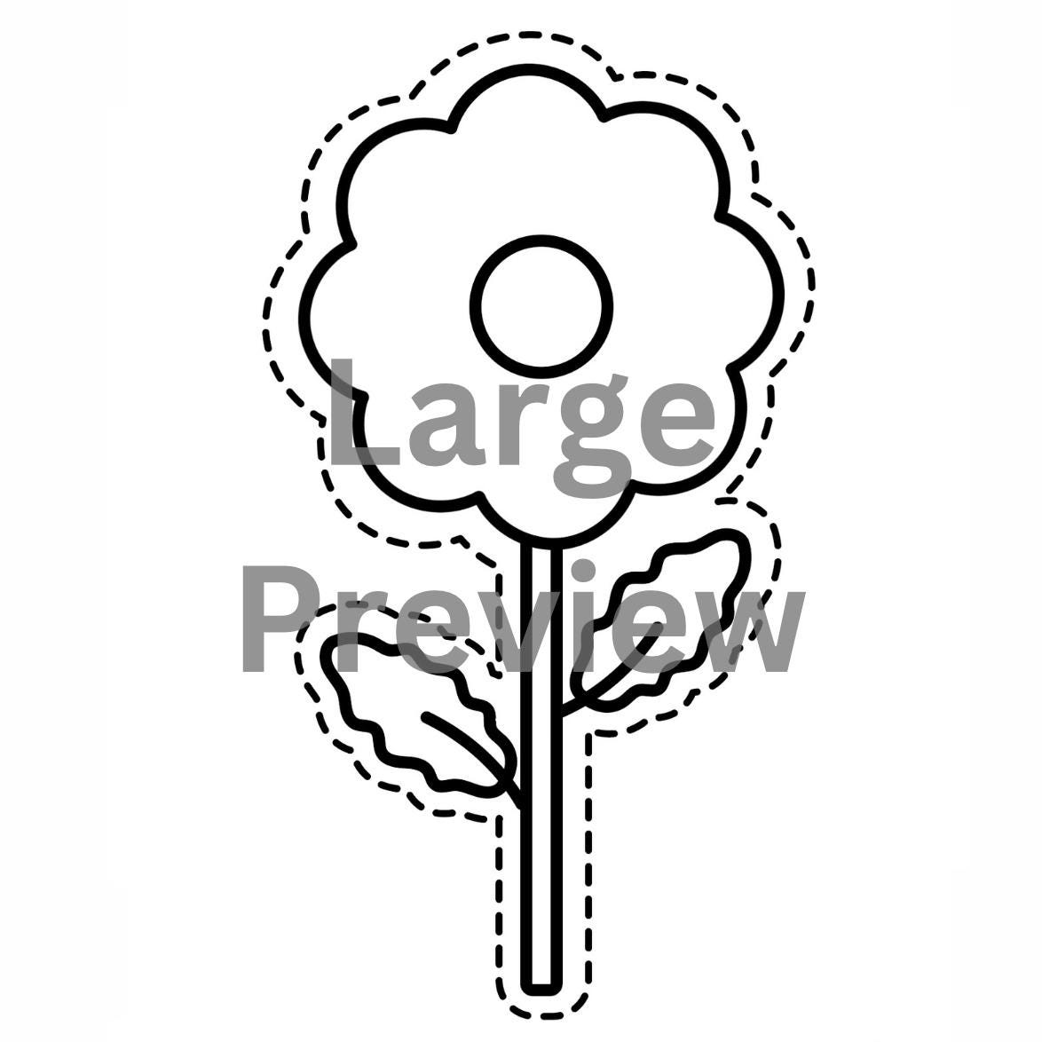 Printable Flower Cut-outs: Spring Bulletin Board Decor (digital ...