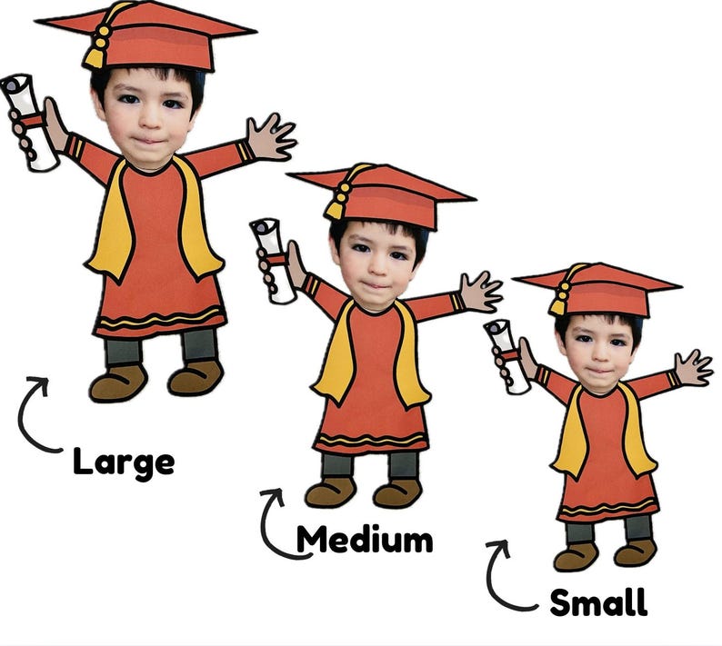 Red Graduation Craft | Photo Keepsake, Bulletin Board (PDF Download) - Etsy