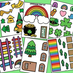 Printable Leprechaun Trap Kit | St. Patrick's Day DIY Craft (instant ...