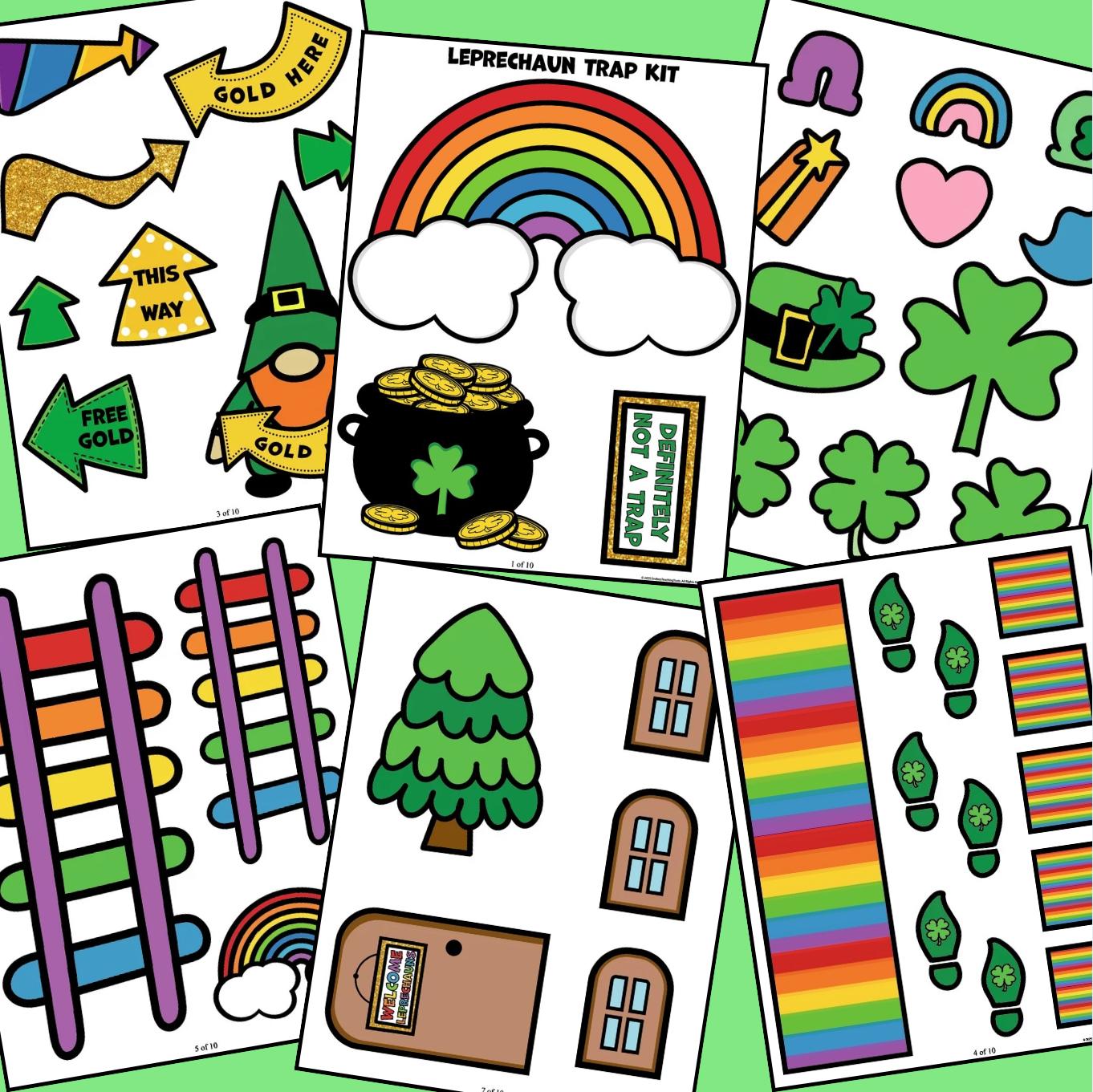 Printable Leprechaun Trap Kit | St. Patrick's Day DIY Craft (instant ...