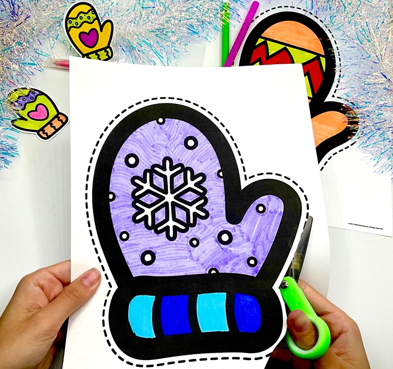 Winter Mitten Cut-out Templates | Classroom Crafts (digital Download ...