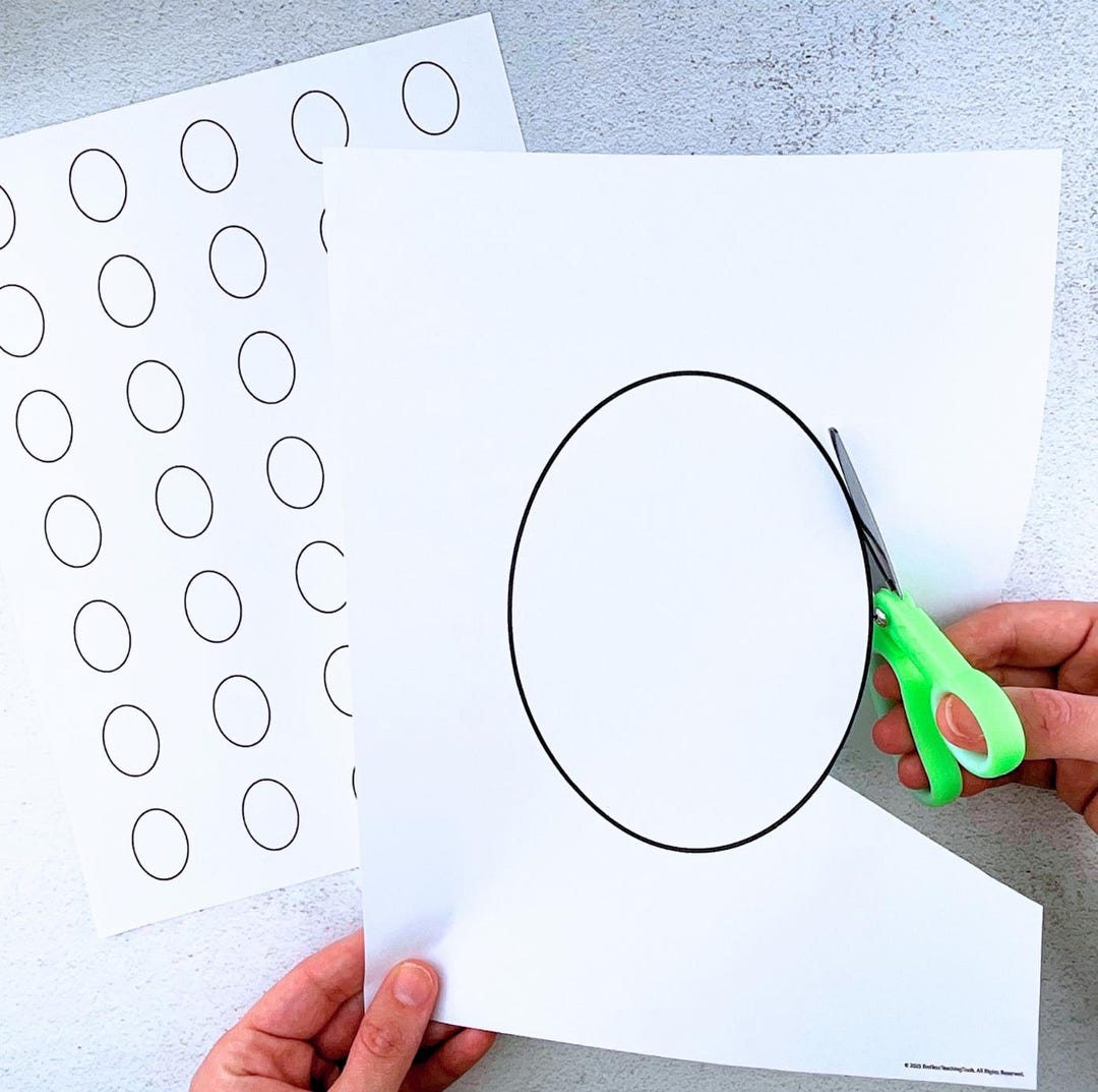 Oval Templates Printable | 2D Oval Shape Outlines for Tracing, Crafts ...