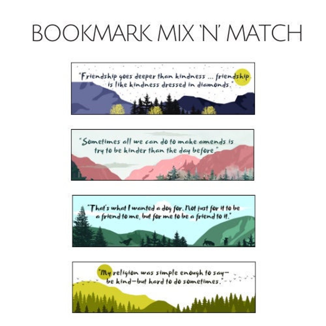Original Bookmarks Bundle of 4 Personalized and Signed by Author Fun ...