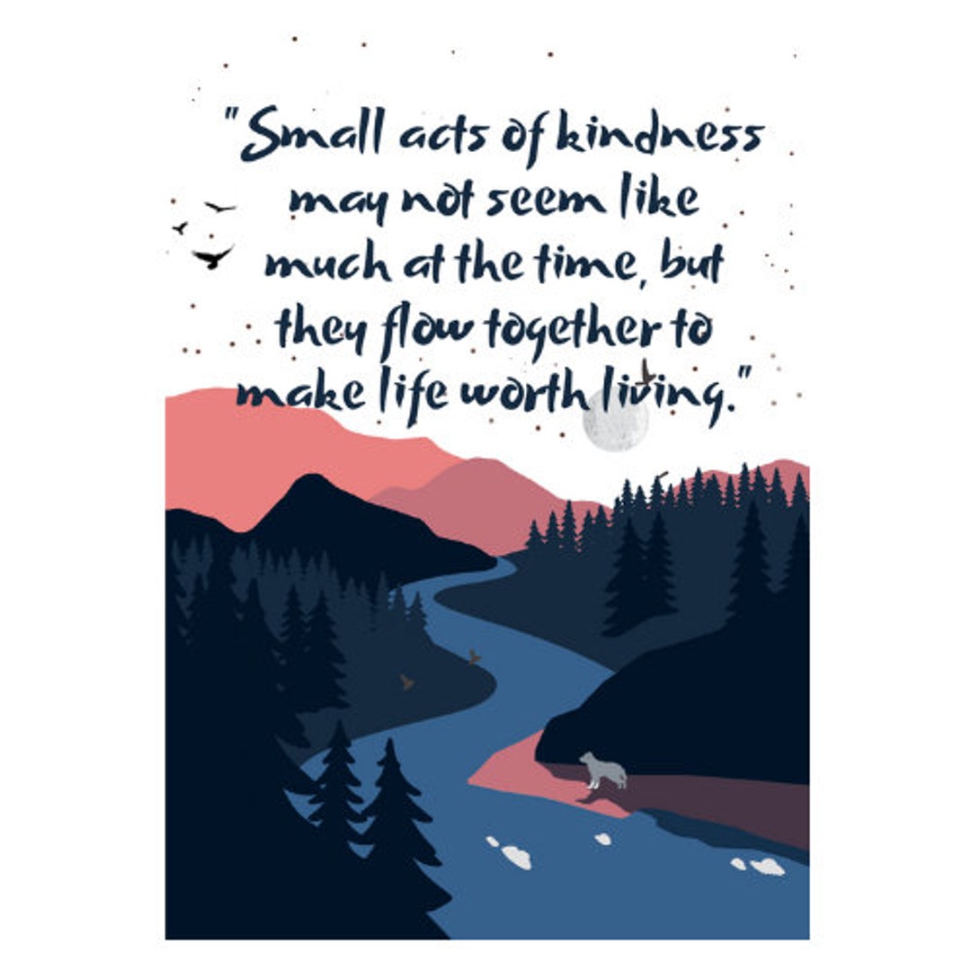 Thoughtful Kindness Greeting Card Perfect for Any Occasion - Etsy