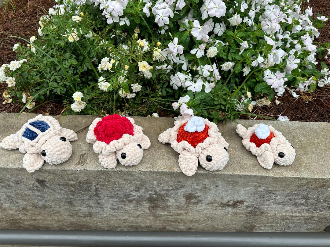 Handmade Crocheted Pie Turtles - Etsy