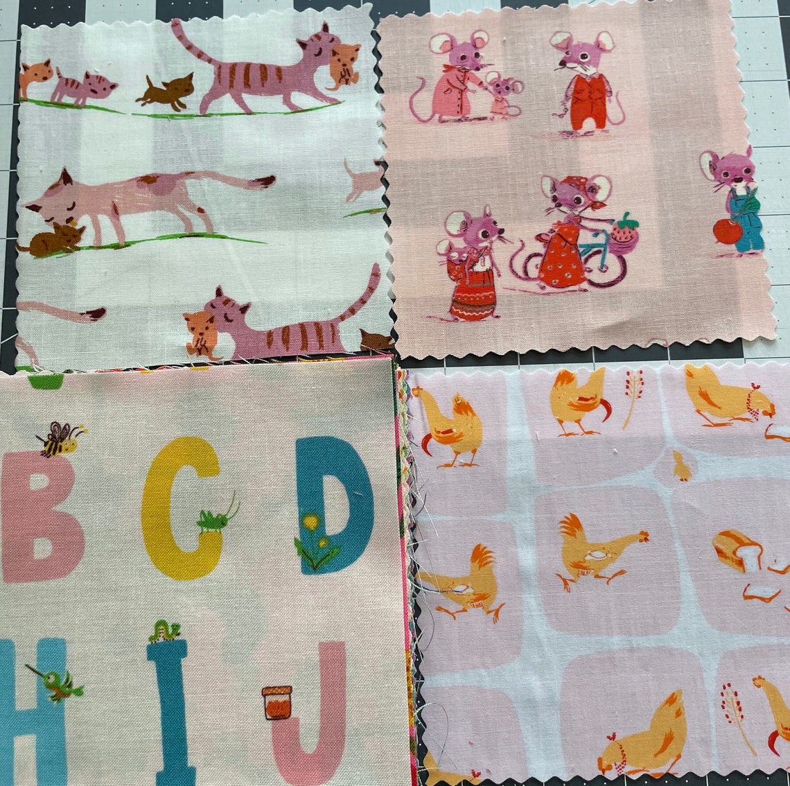 Heather Ross Hand Cut Curated Charm Pack Windham Fabrics Rainbow Charm ...