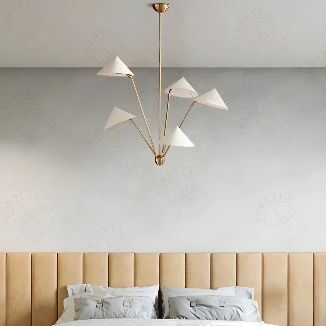 Wabi Sabi Chandelier, Japandi Design Ceiling Light, Unique Ceiling Light, Wabi Sabi Pendant ...