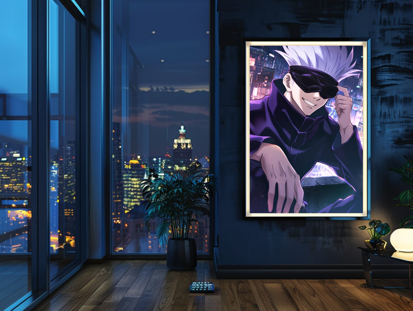 Jujutsu Kaisen Gojo Digital Poster, Printable Art, Anime Wall Art ...