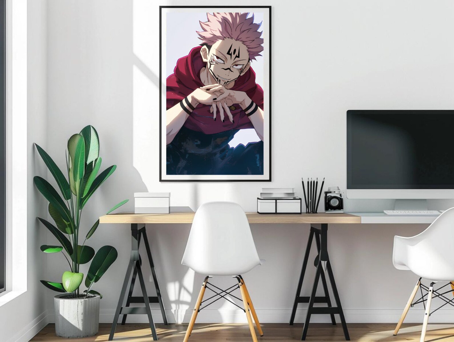 Jujutsu Kaisen Sukuna Digital Poster, Printable Art, Anime Wall Art ...