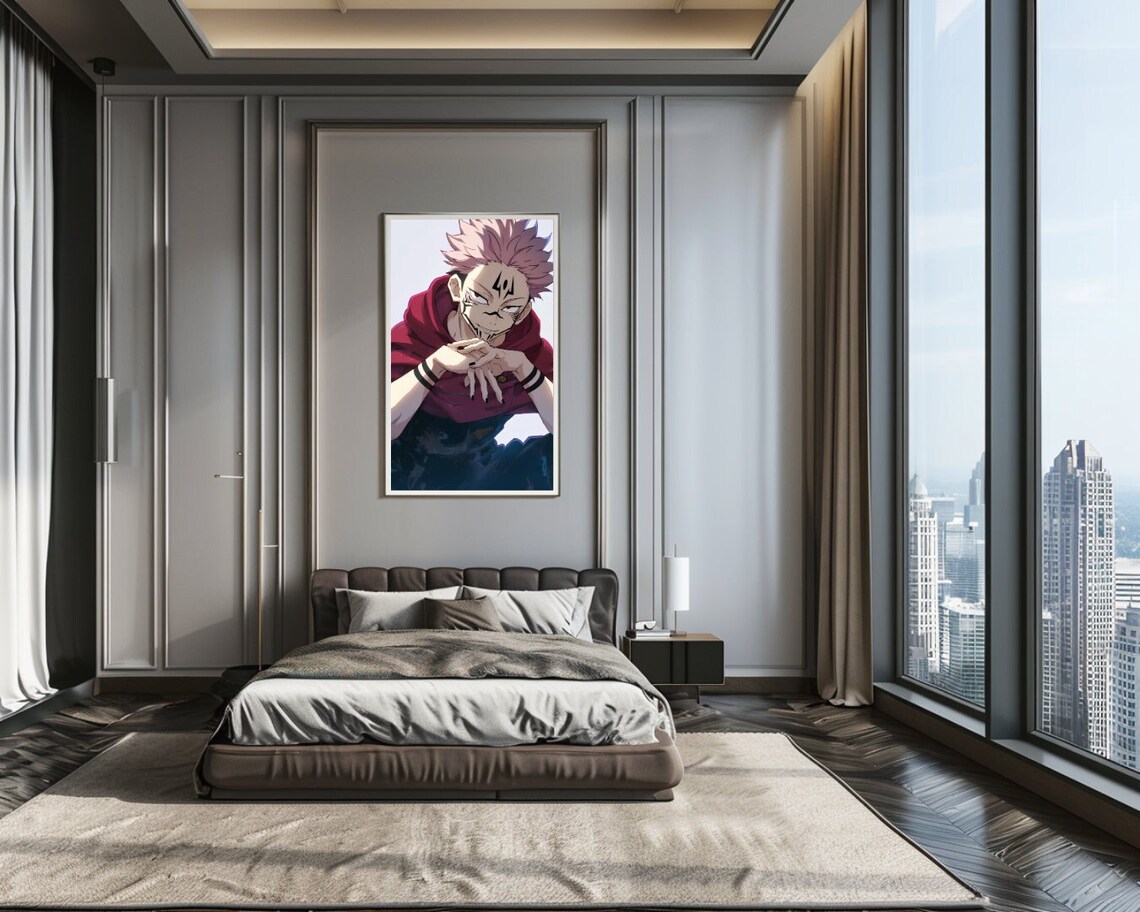 Sukuna Jujutsu Kaisen Anime Poster: Ryomen Sukuna Wall Art (digital ...