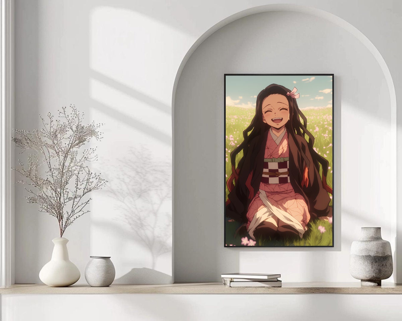 Demon Slayer Nezuko Wall Art, Anime Wall Art, Anime Poster, Demon ...