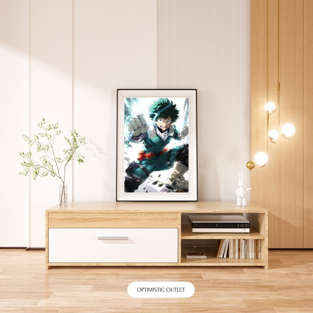 My Hero Academia Deku Printable Art, Digital Download, Anime Wall Art ...