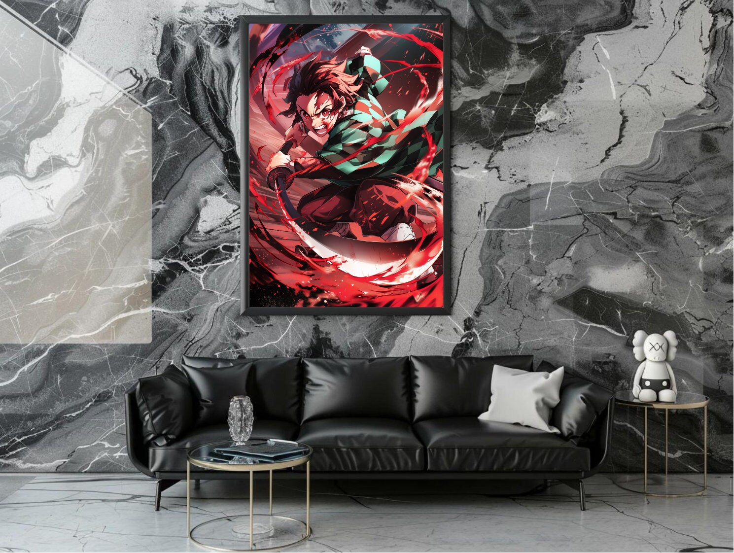 Demon Slayer Tanjiro Wall Art, Anime Wall Art, Anime Poster, Demon ...