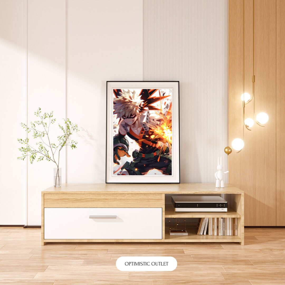 My Hero Academia Bakugo Digital Poster, Printable Art, Anime Wall Art ...