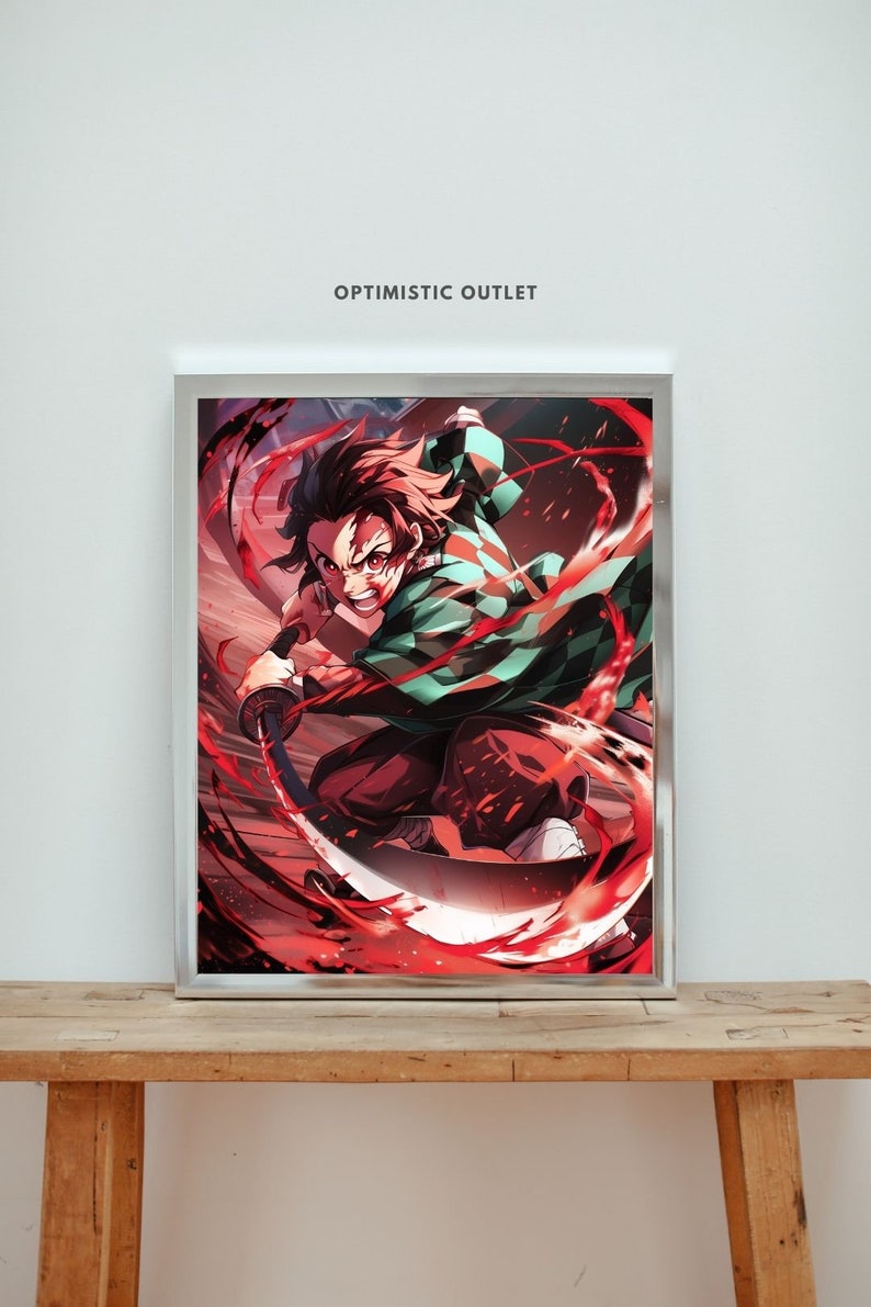 Demon Slayer Tanjiro Digital Poster, Printable Art, Anime Wall Decor ...