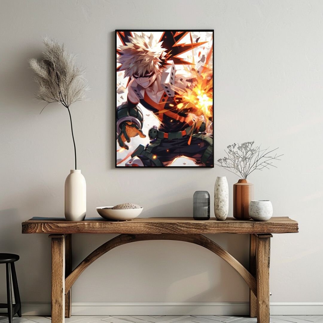 Bakugo Katsuki Anime Poster: My Hero Academia Wall Art - Etsy