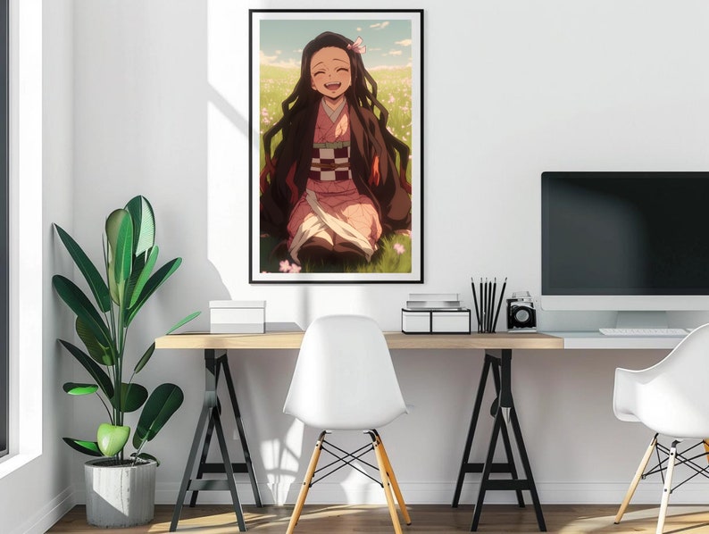 Demon Slayer Nezuko Wall Art, Anime Wall Art, Anime Poster, Demon ...
