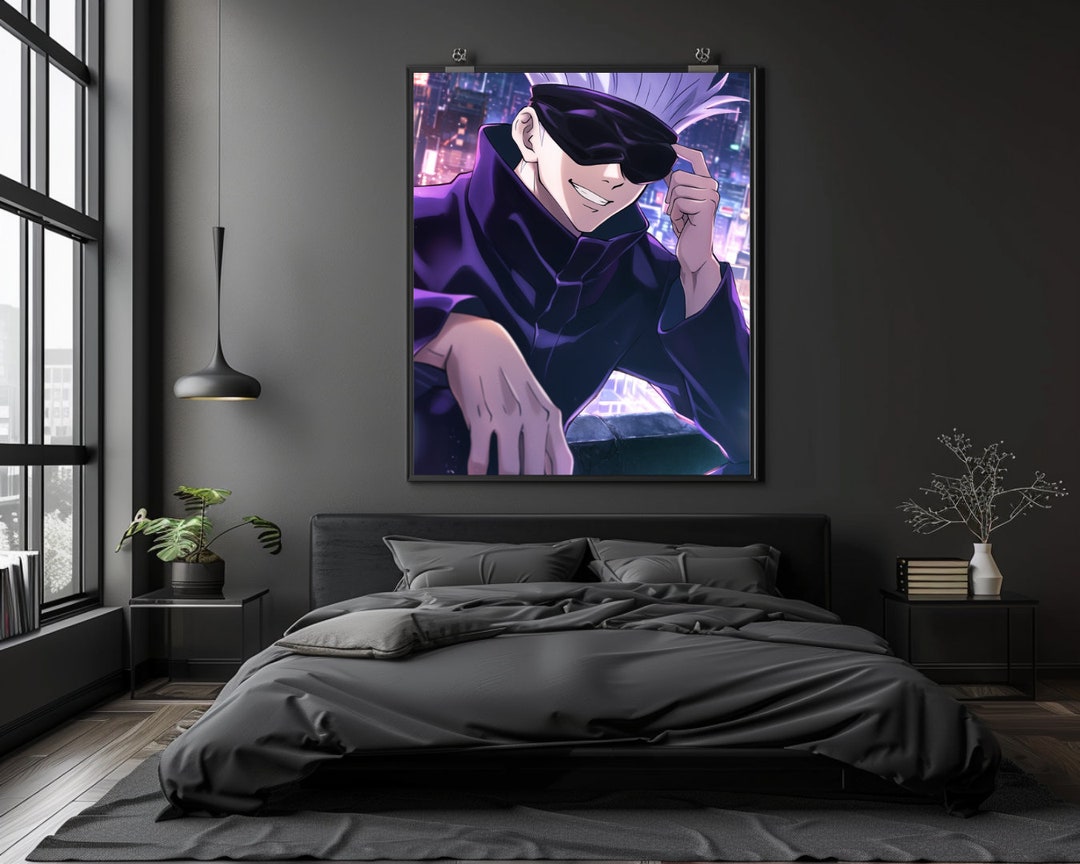 Jujutsu Kaisen Gojo Digital Poster, Printable Art, Anime Wall Art ...
