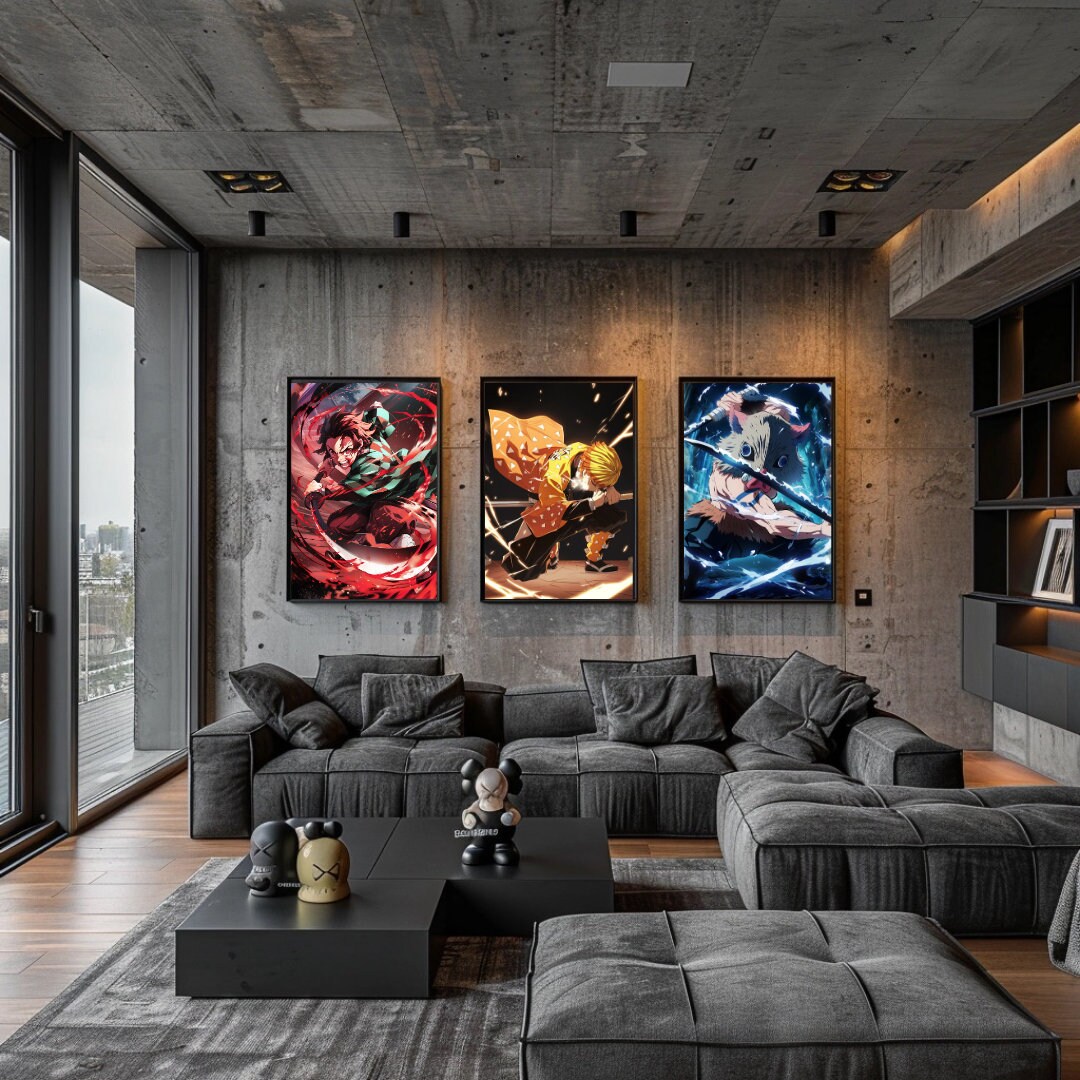 Demon Slayer Inosuke Wall Art, Anime Wall Art, Anime Poster, Demon ...