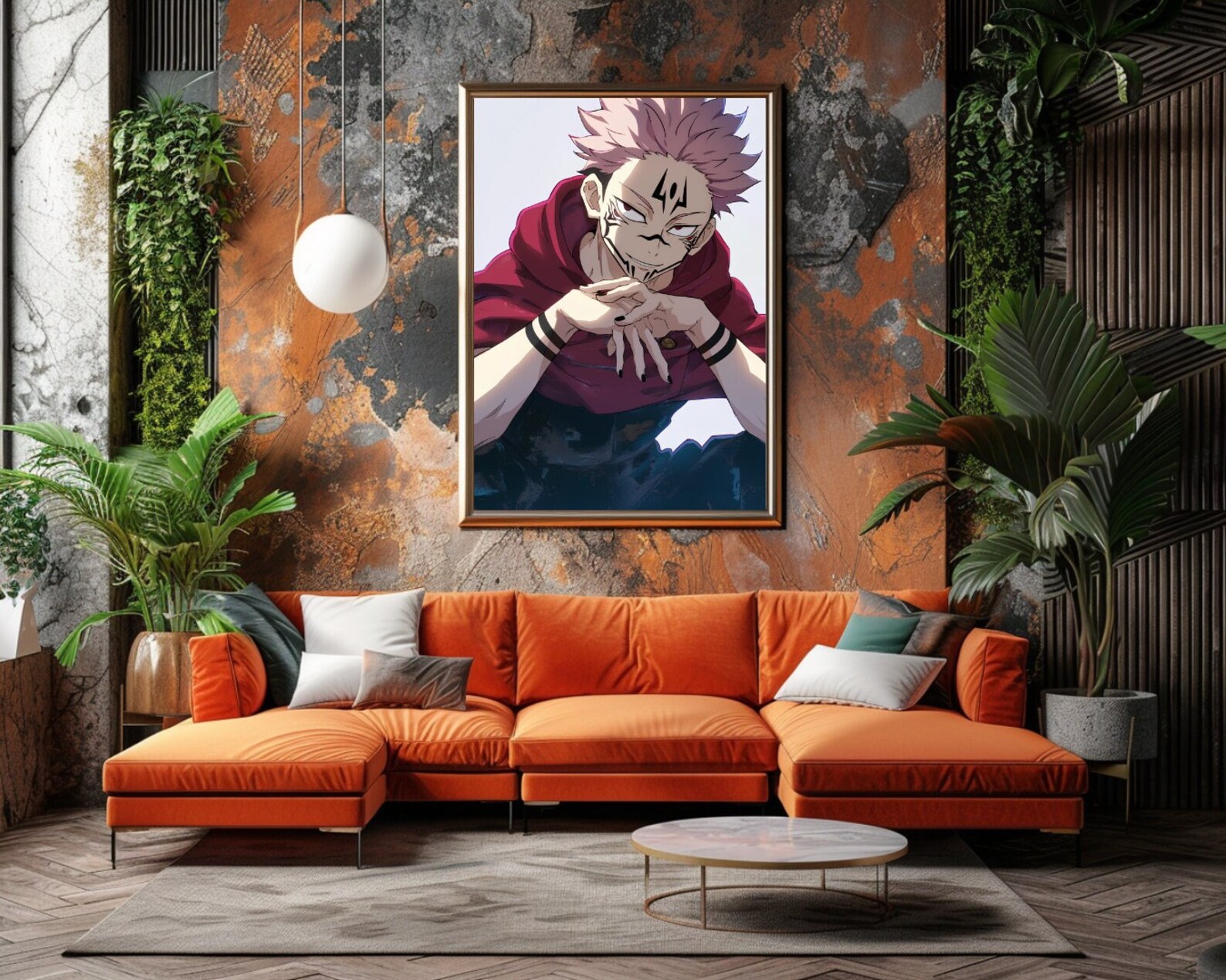 Sukuna Jujutsu Kaisen Anime Poster: Ryomen Sukuna Wall Art (digital ...