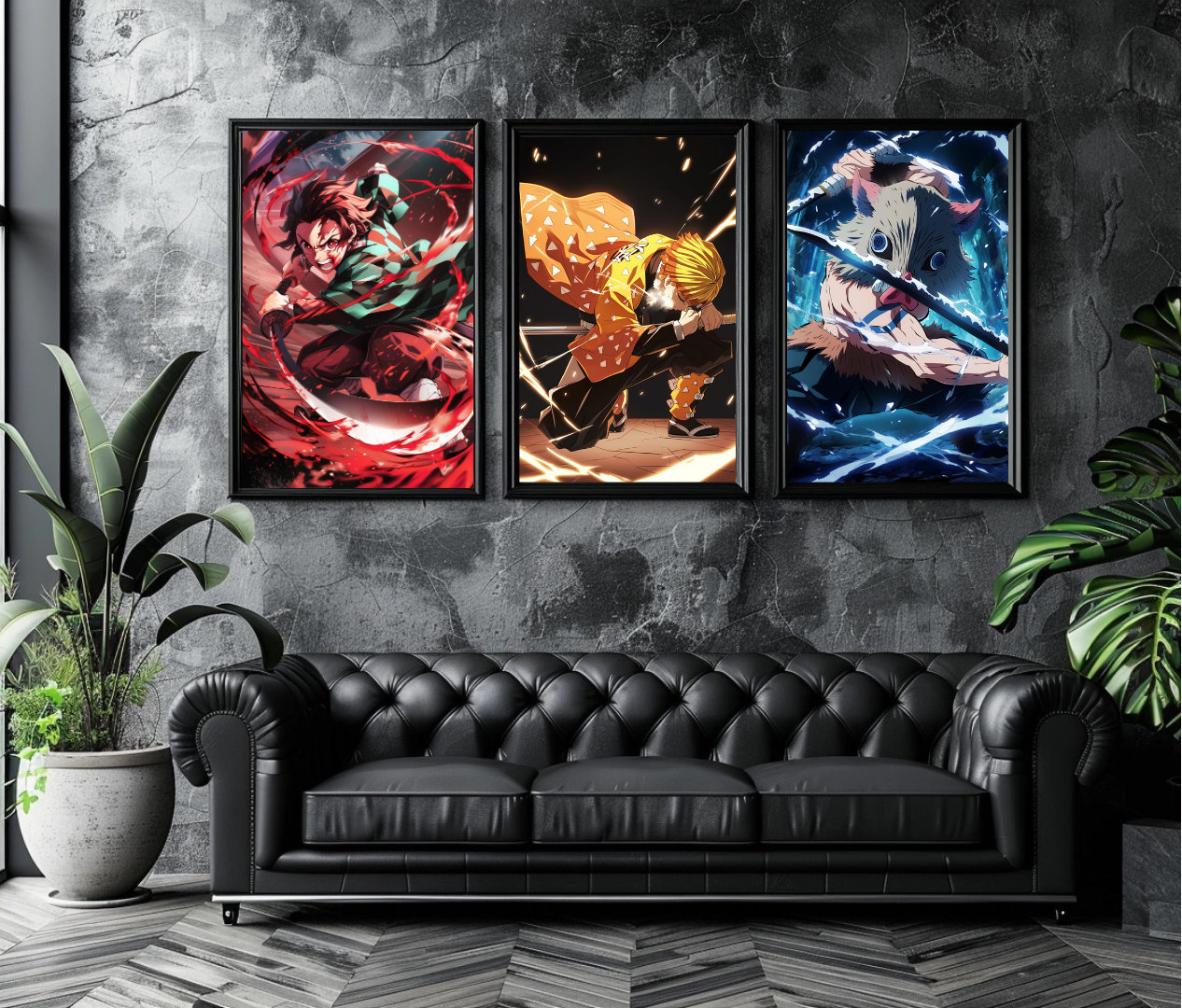 Demon Slayer Inosuke Wall Art, Anime Wall Art, Anime Poster, Demon ...