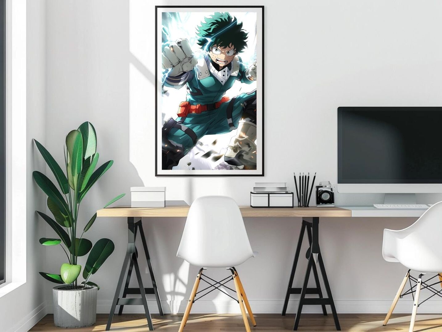 My Hero Academia Deku Printable Art, Digital Download, Anime Wall Art ...