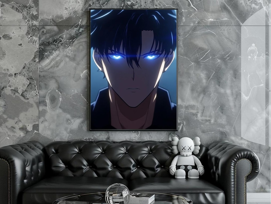 Solo Leveling Jinwoo Sung Wall Art, Anime Wall Art, Anime Poster, Solo ...
