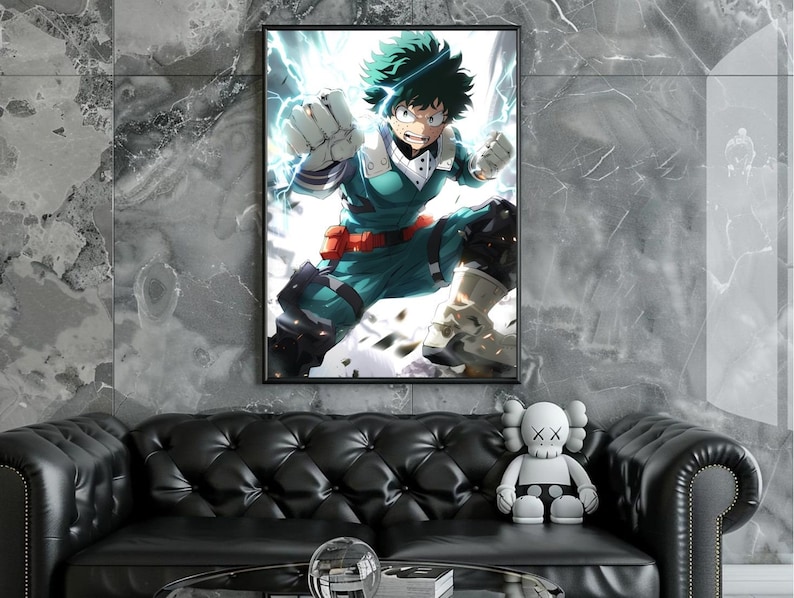 My Hero Academia Deku Printable Art, Digital Download, Anime Wall Art ...