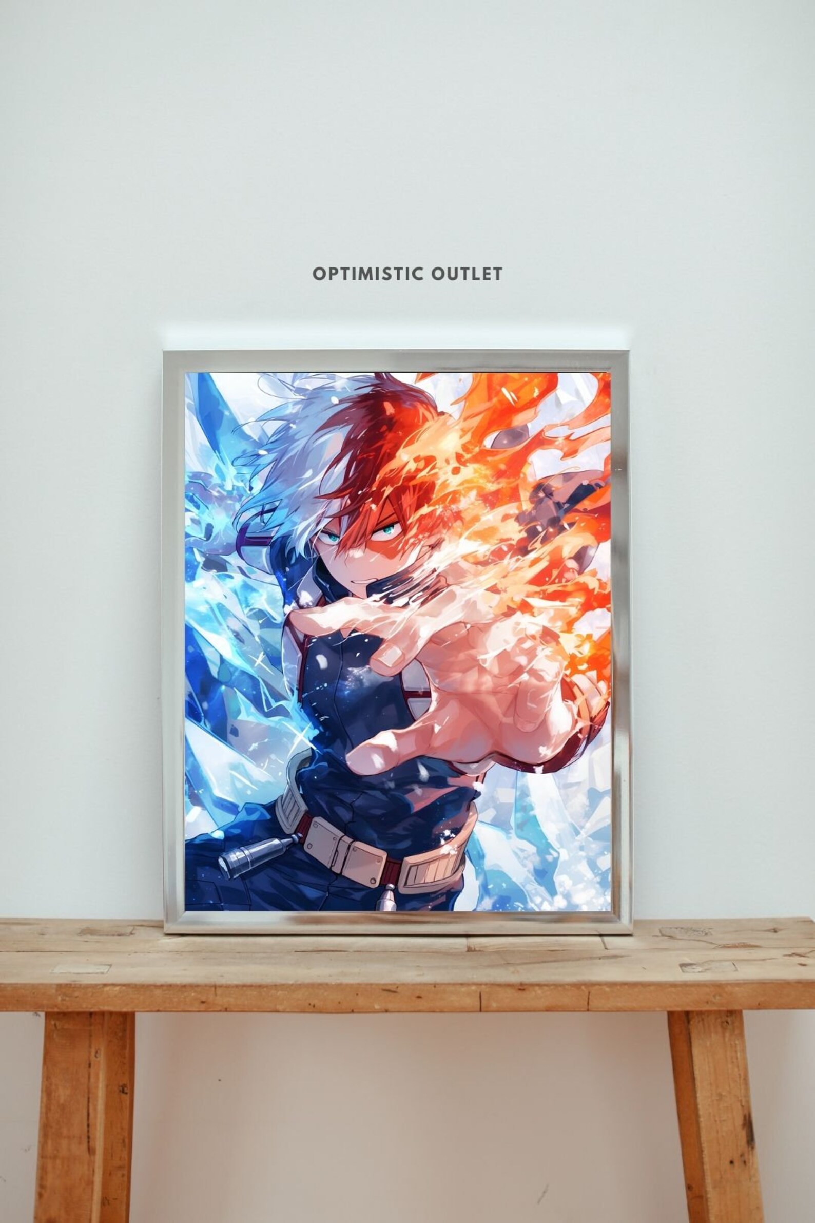 My Hero Academia Todoroki Digital Poster, Anime Wall Decor, Manga Wall ...