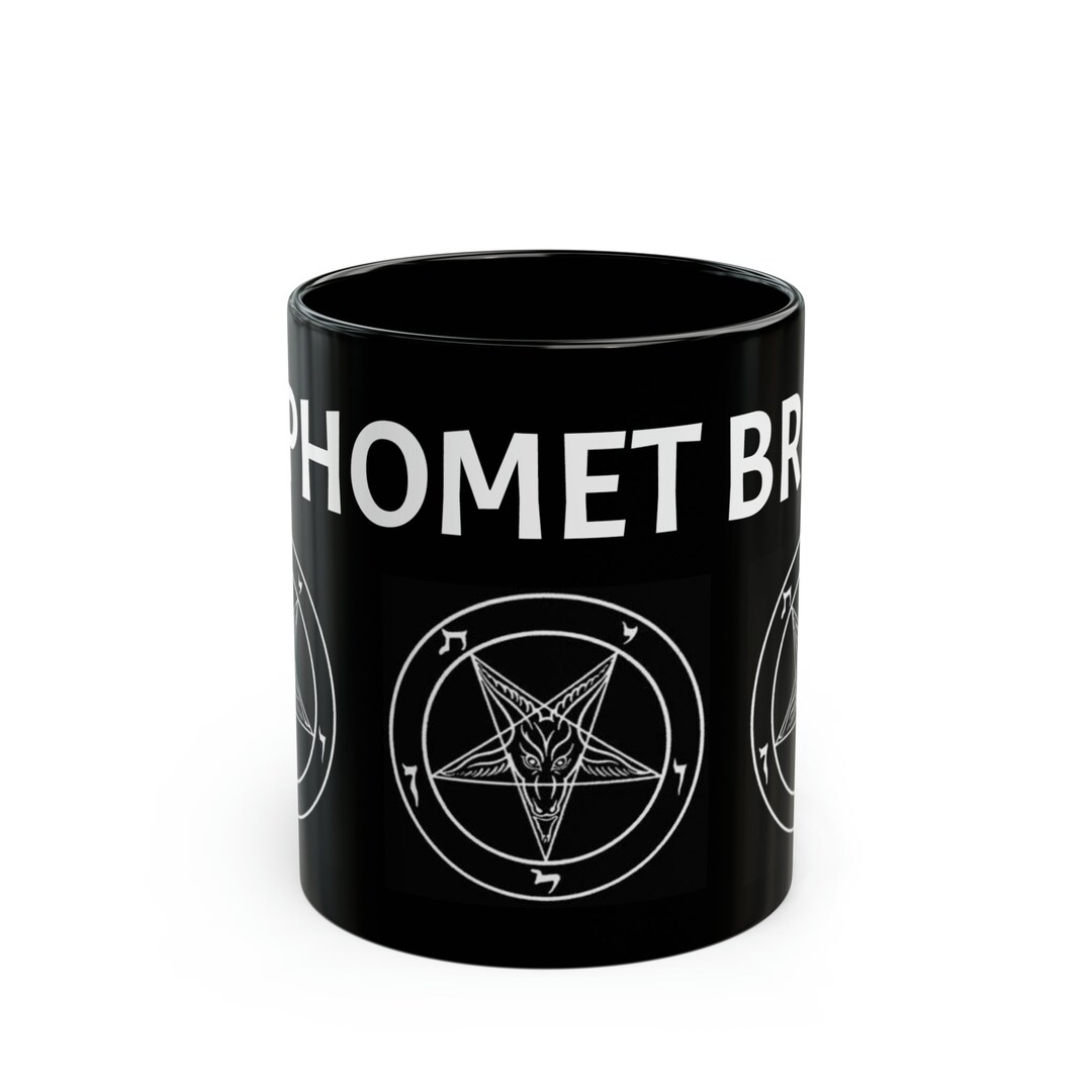 Baphomet Brew Church of Satan Satanic Devil Tea and Coffee Black Mug ...