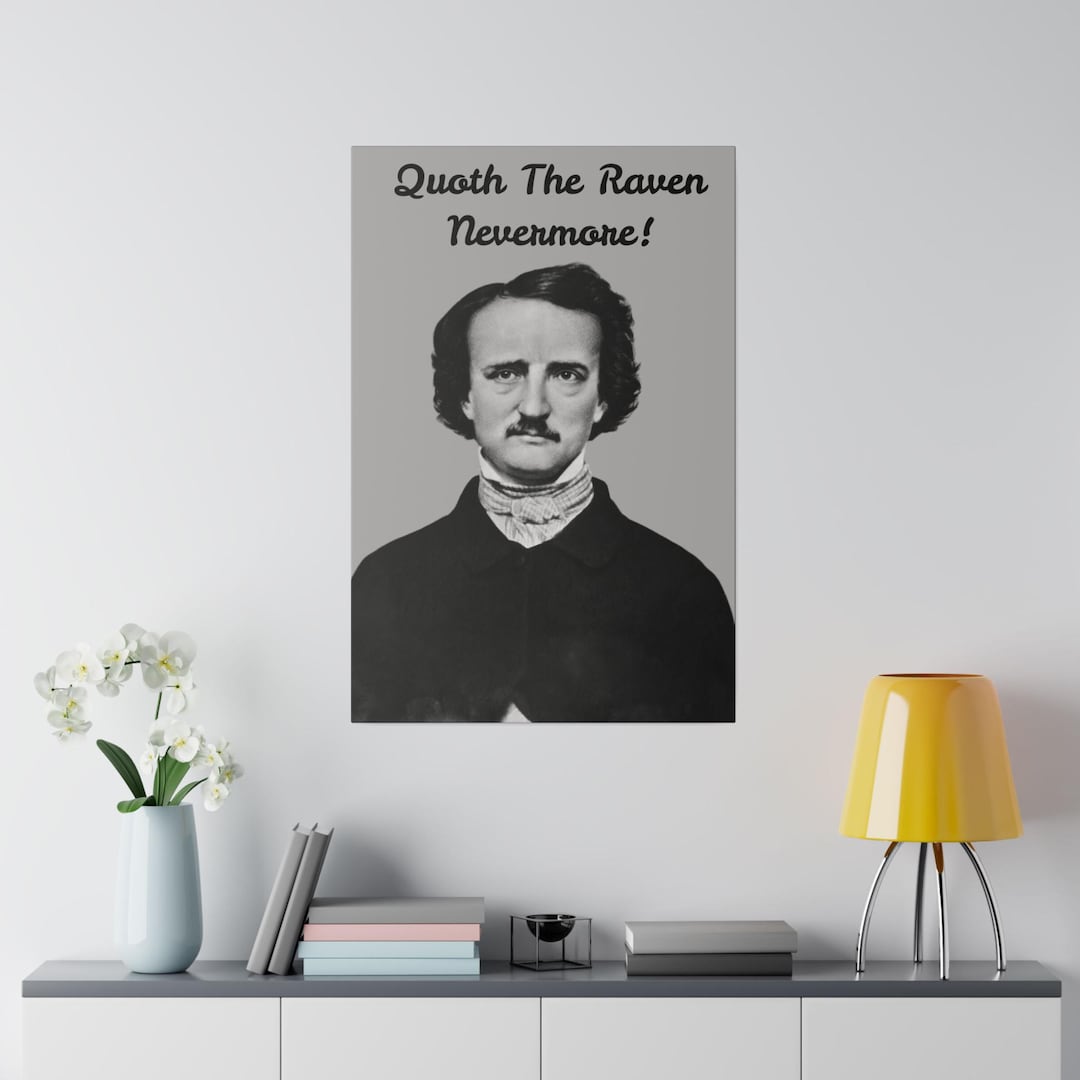 Edgar Allan Poe Canvas Quoth the Raven Fall House Usher Boston ...