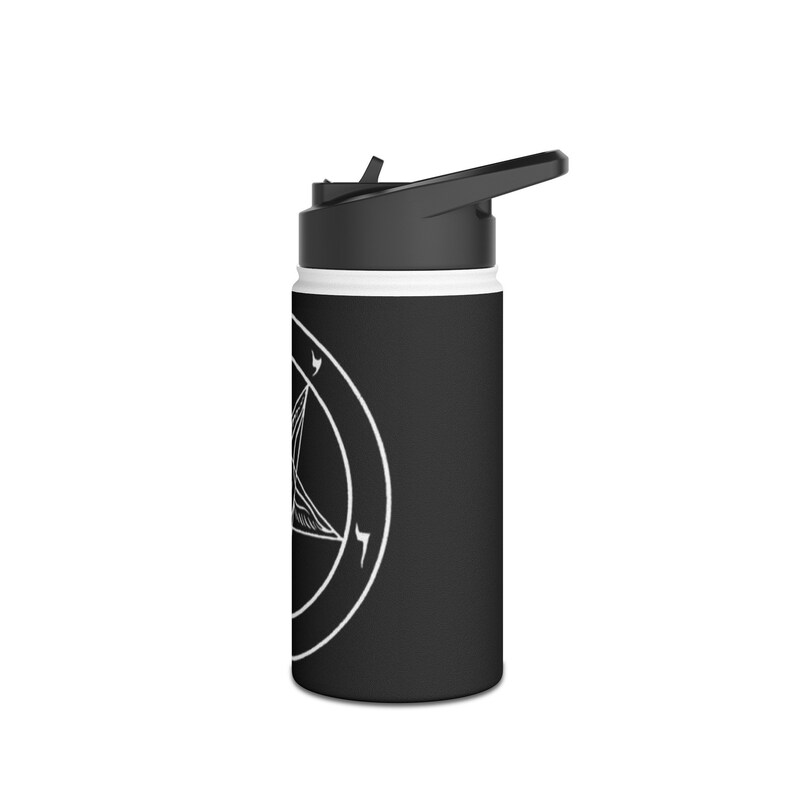 Baphomet Church of Satan Cooking Satanic Cook Devil Water Bottle Black ...