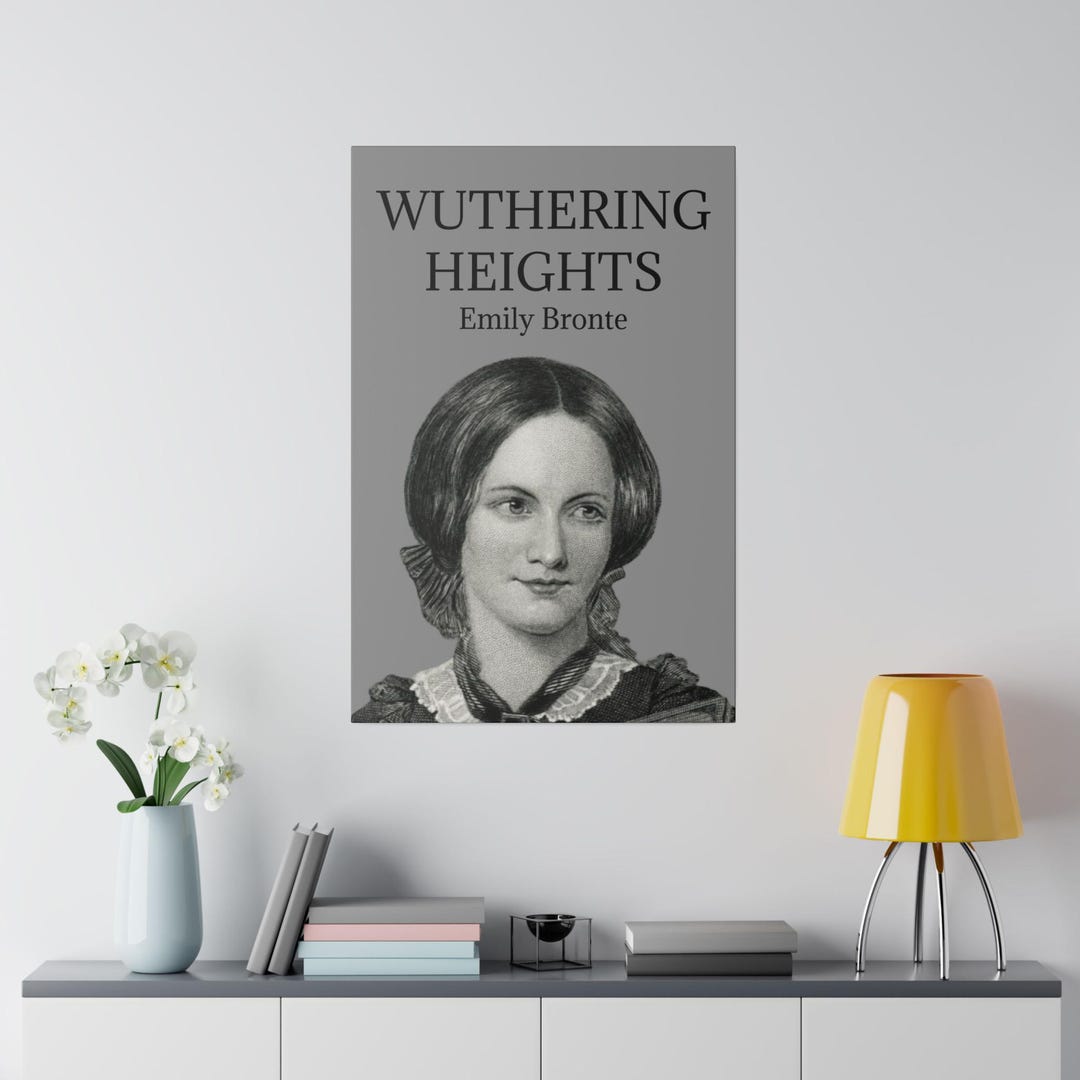 Emily Bronte Canvas Wuthering Heights Heathcliff Cathy Earnshaw ...