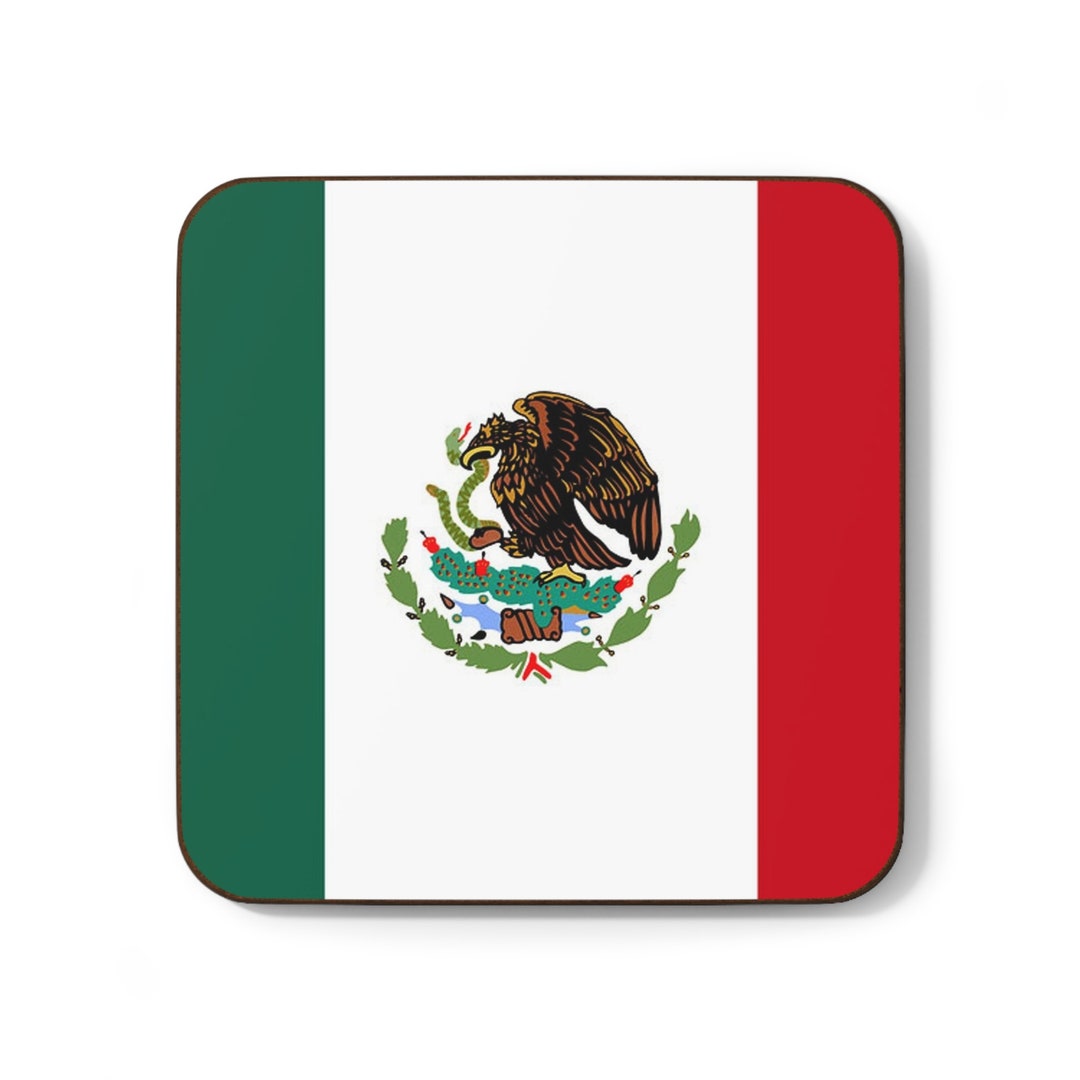 Mexico Flag Eagle and Serpent Tea and Coffee Guadlajara Azteca Mayan ...