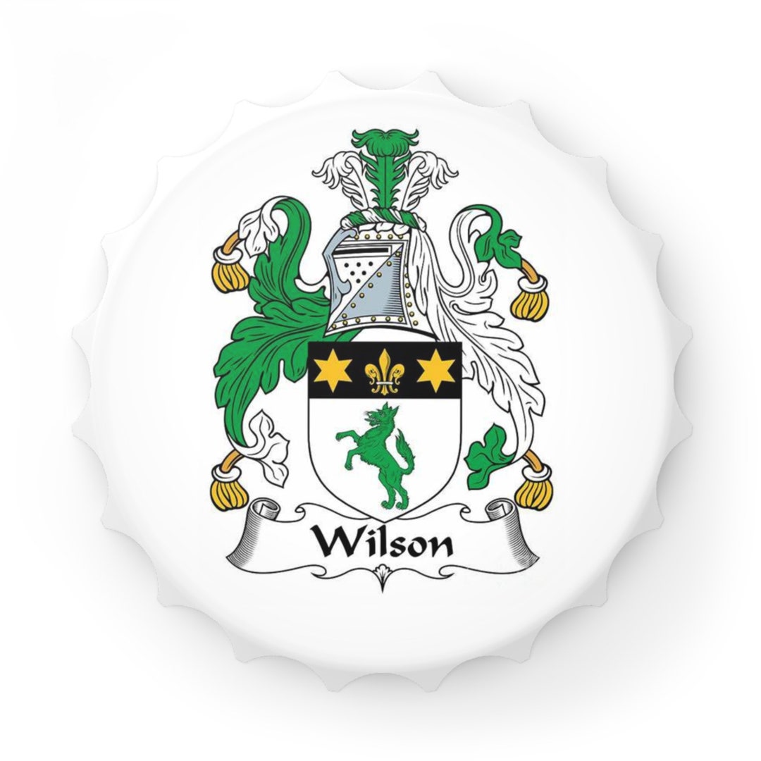 Wilson Family Familia Heraldry Emblem Standard Fridge Magnet Coat of ...
