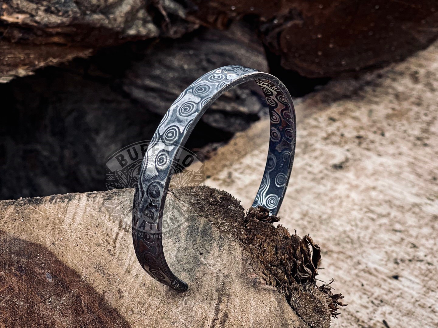 Hand Forged Damascus Bracelet, Damascus Steel, Viking Oath Bracelet ...