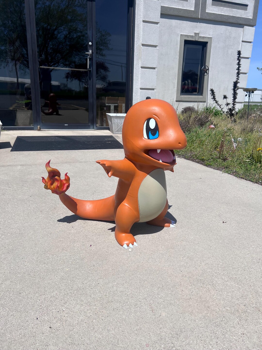 2-foot Hand-painted Charmander Statue – Large Fan Art Collectible - Etsy