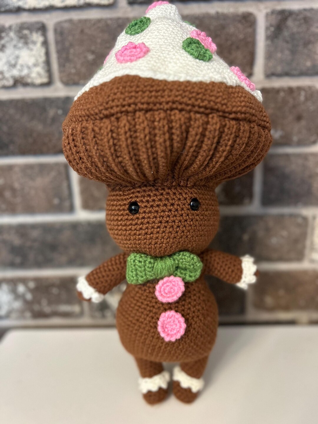 Gingerbread Mushroom: Crochet Doll From the Chez Yarn Cafe Collection ...