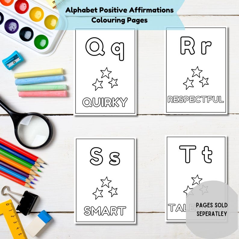 Colouring Page, Alphabet Colouring Pages, ABC, Letter "n", Affirmations ...