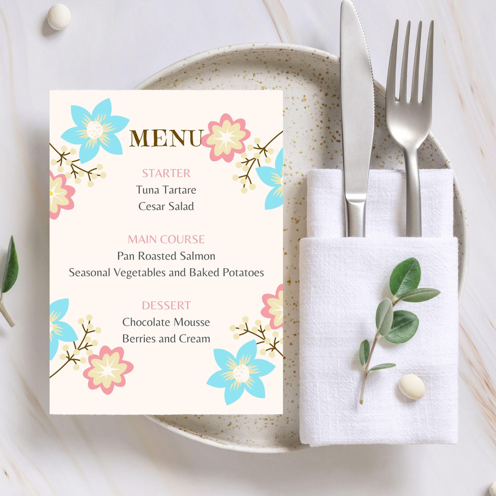 Menu, Gender Reveal, Gender Reveal Menu Template, Editable Menu, Custom ...