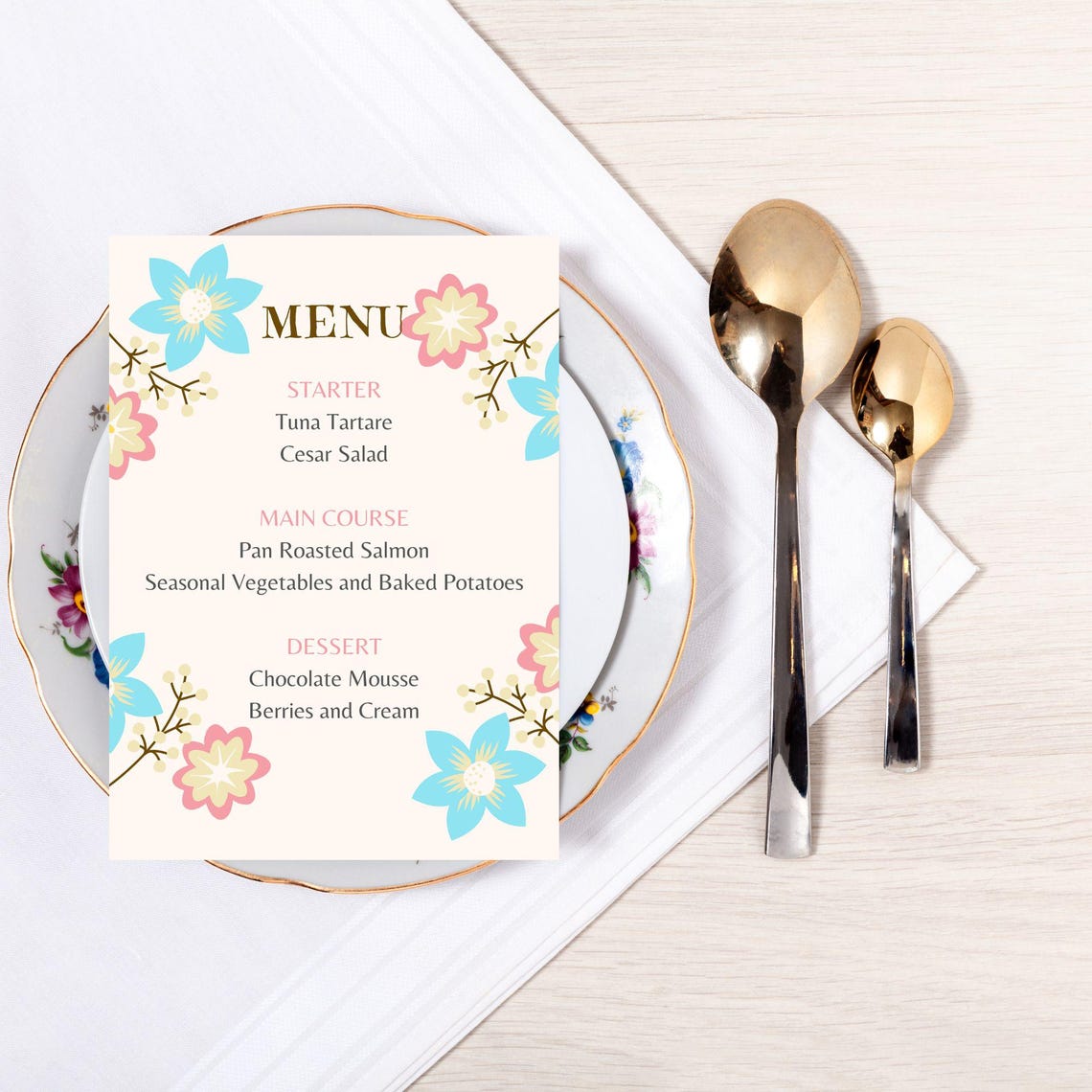 Menu, Gender Reveal, Gender Reveal Menu Template, Editable Menu, Custom ...