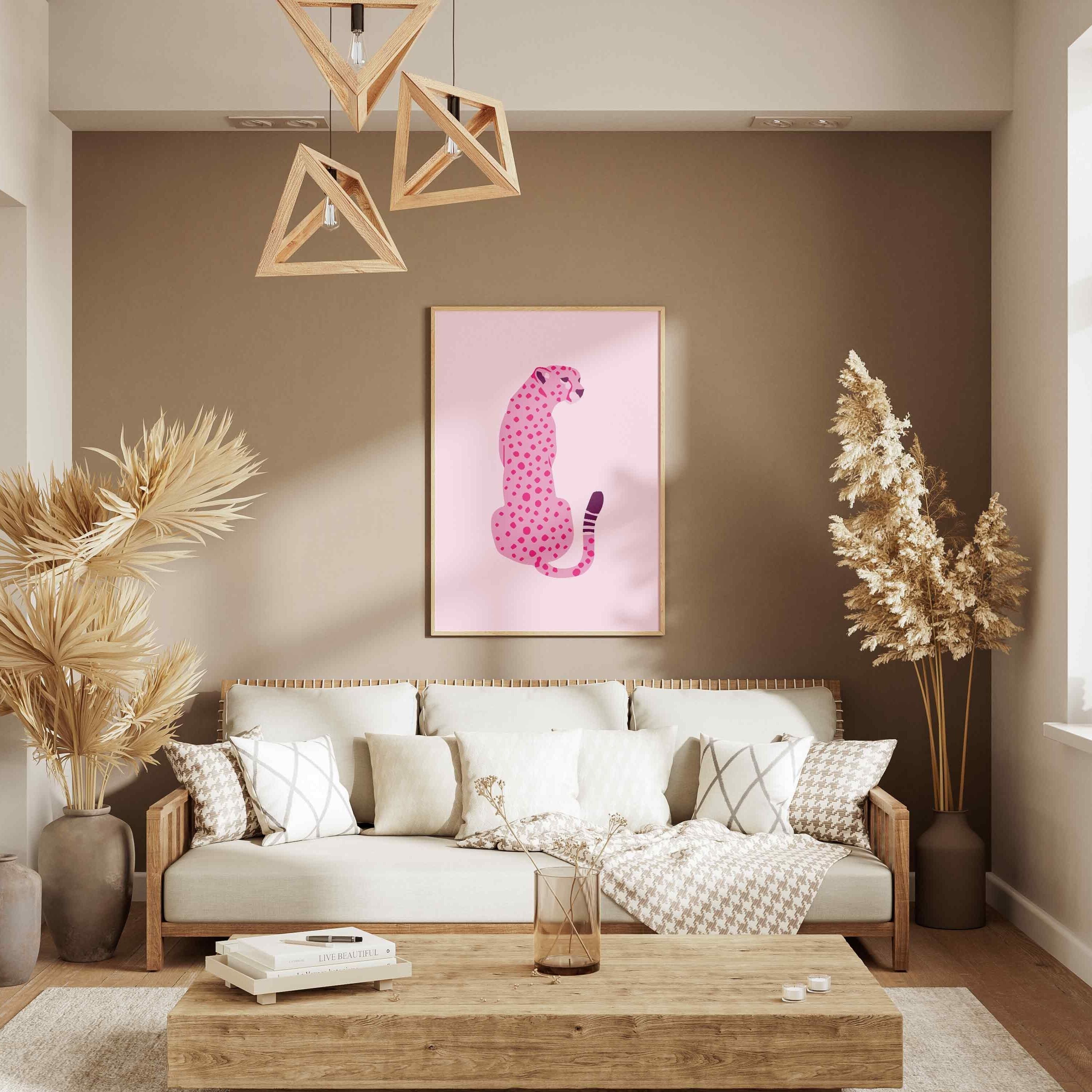 Cheetah Wall Art, Cheetah Print, Cute Apartment Decor, Aesthetic Wall ...