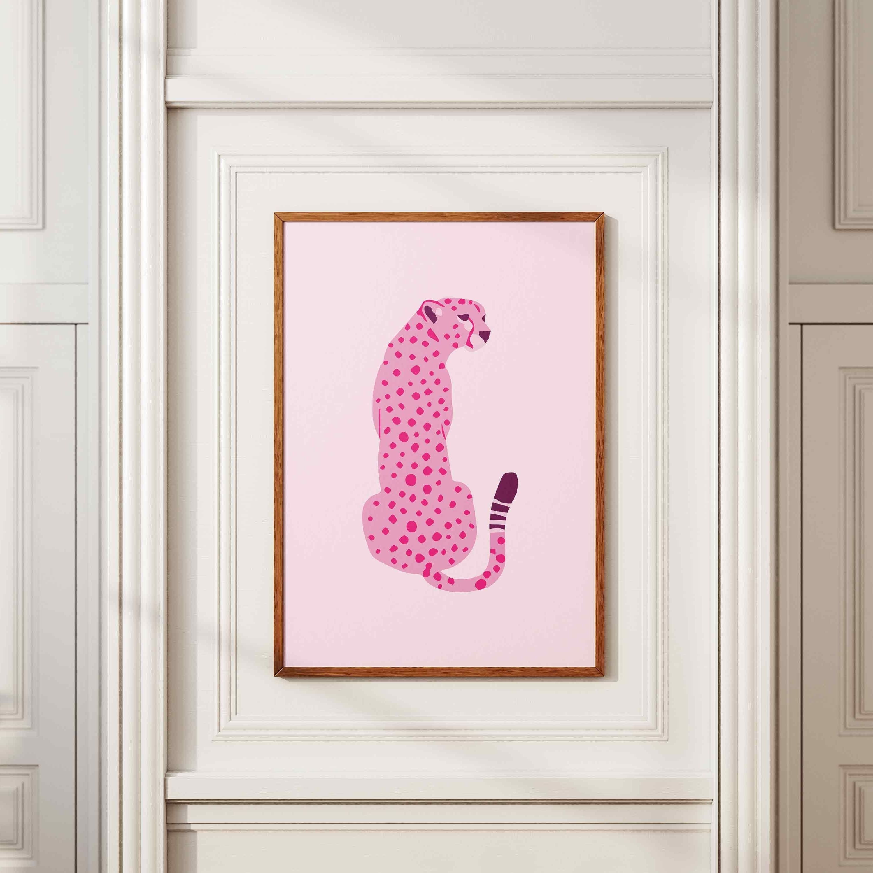 Cheetah Wall Art, Cheetah Print, Cute Apartment Decor, Aesthetic Wall ...