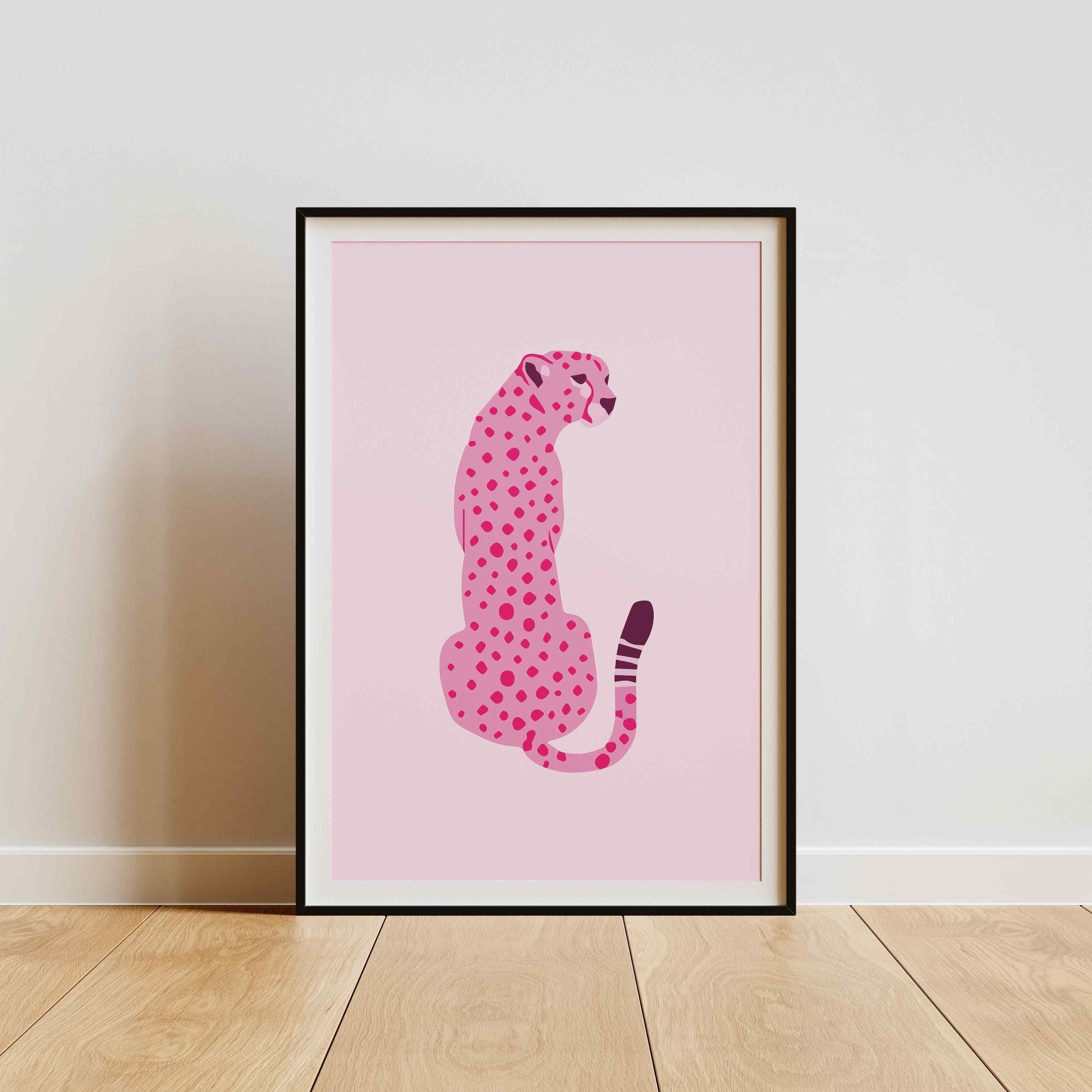 Cheetah Wall Art, Cheetah Print, Cute Apartment Decor, Aesthetic Wall ...