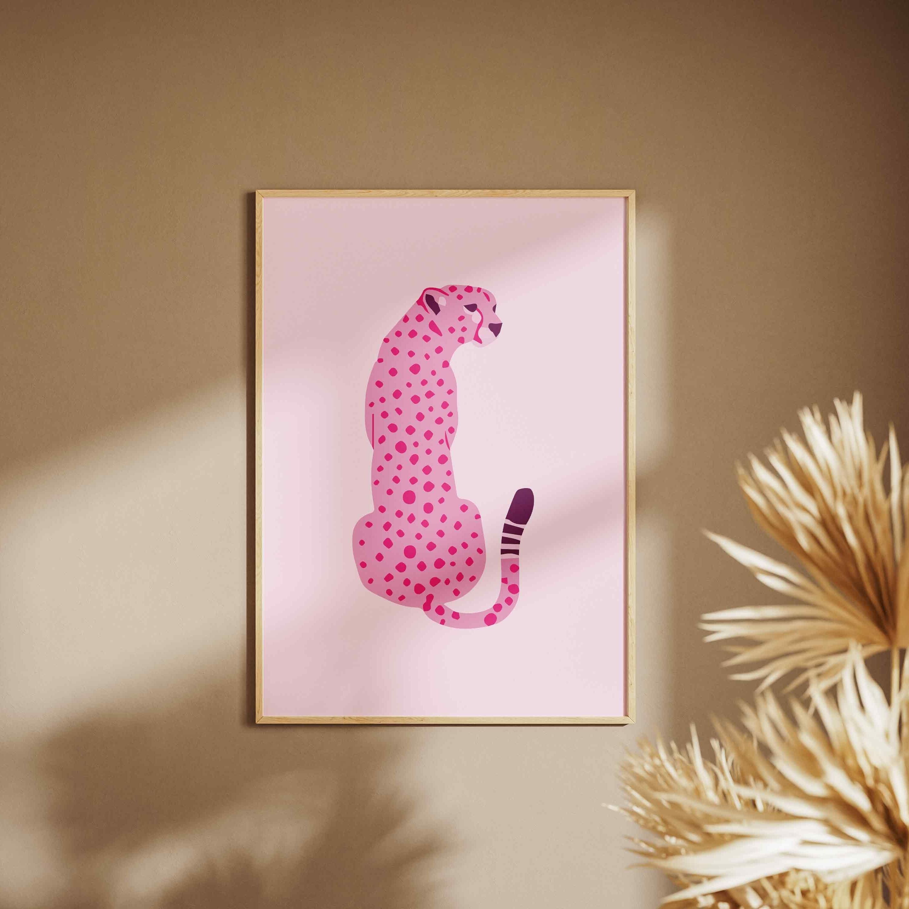 Cheetah Wall Art, Cheetah Print, Cute Apartment Decor, Aesthetic Wall ...