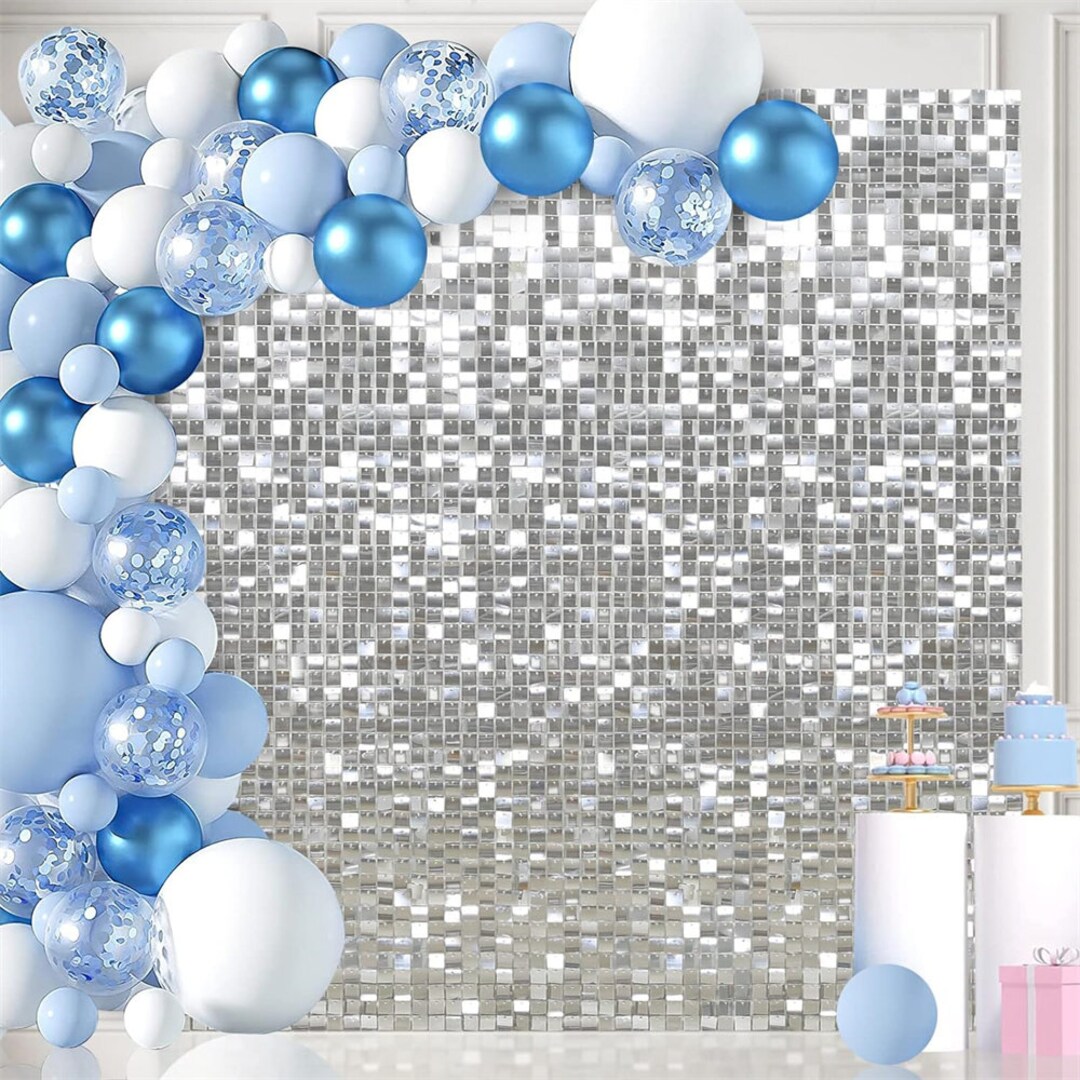 Shimmer Wall Backdrop 36 Panels Sequin Backdrop Panels 6ftx6ft Party ...