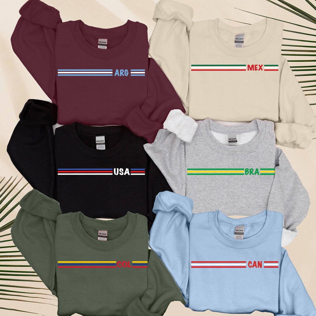 Custom Copa America Sweatshirt, Custom Watch Party Shirt, Soccer Shirt ...